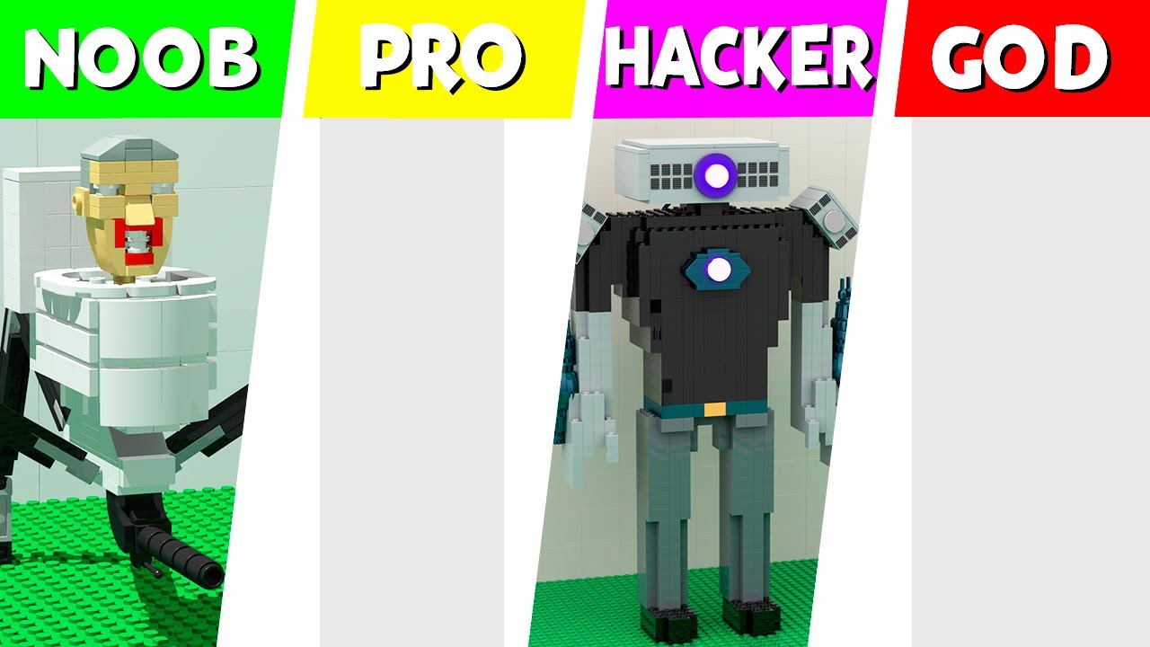 LEGO ALL Characters in Skibidi Toilet: Noob, Pro, HACKER! | Skibidi ...