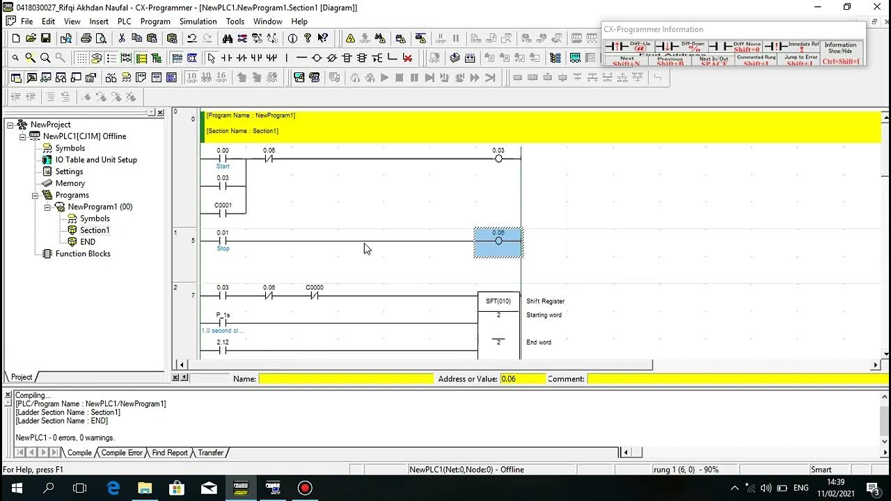 Traffic Light using Cx Programmer - YouTube