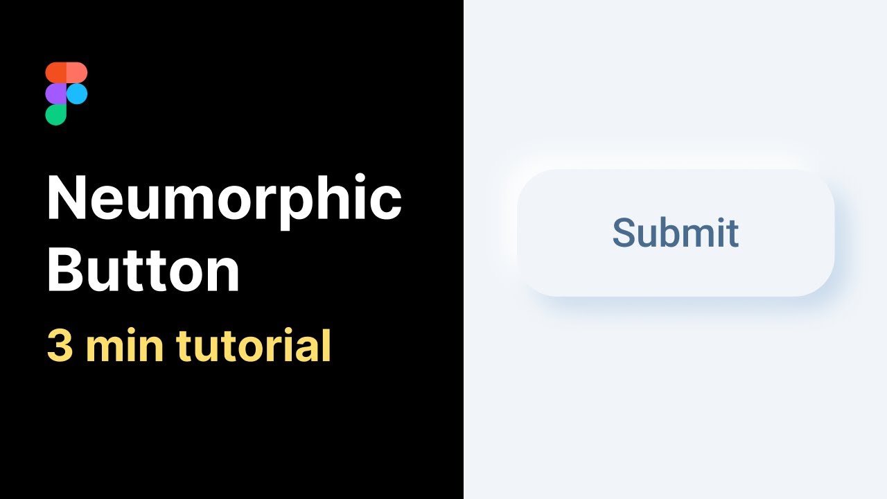 Neumorphic button in Figma - YouTube