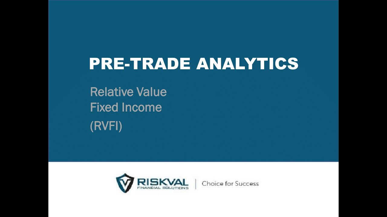 RiskVal's Pre-Trade Analytics (RVFI) - YouTube