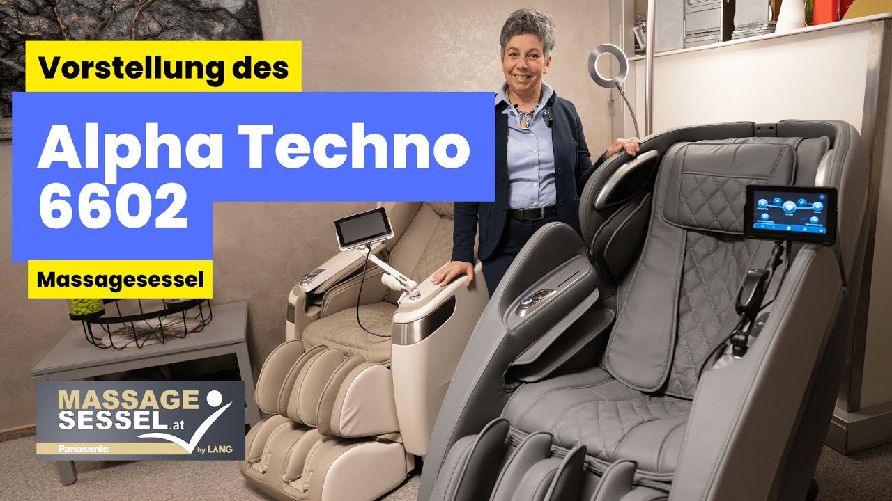 Alpha Techno 6602: Neuer Massagesessel mit KI-Scan & Wohlfühl-Wärme - YouTube