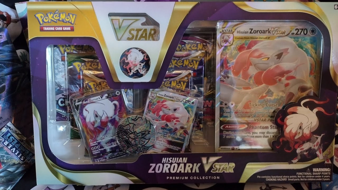 Opening a Pokemon Hisuian Zoroark box - YouTube