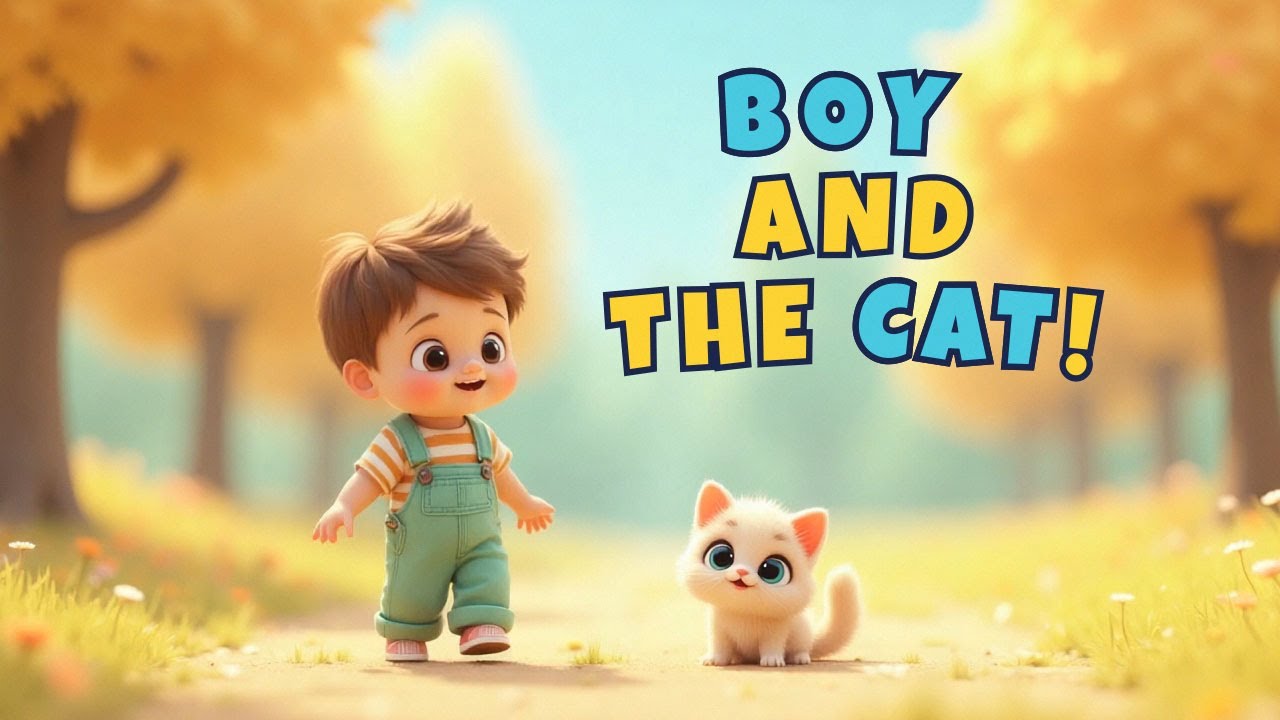 Boy and the Cat 🐱 | Cute Meow Meow Song for Kids | Original Pet Song by ...