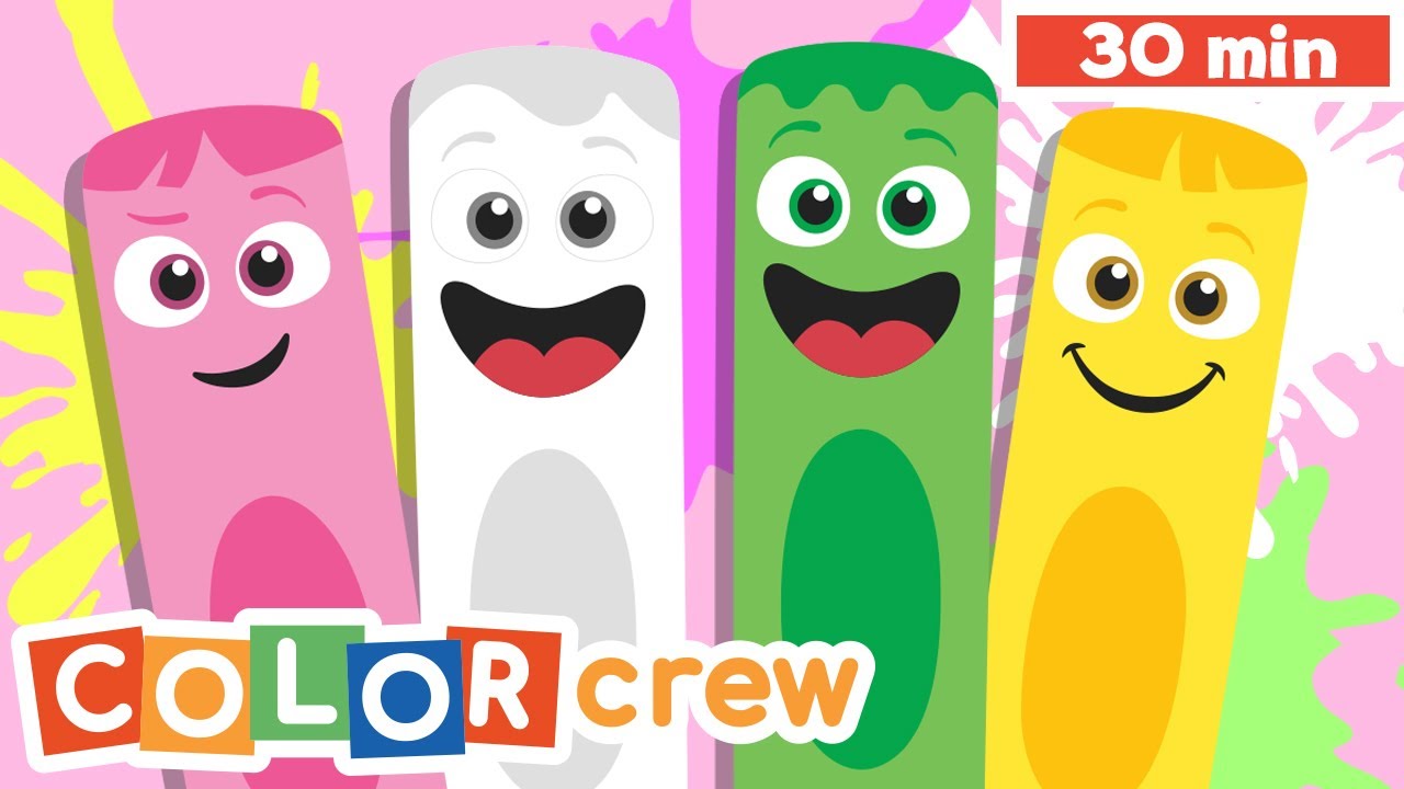 Toddler Learning Videos w Color Crew - 30 minutes | @BabyFirst Learn ...