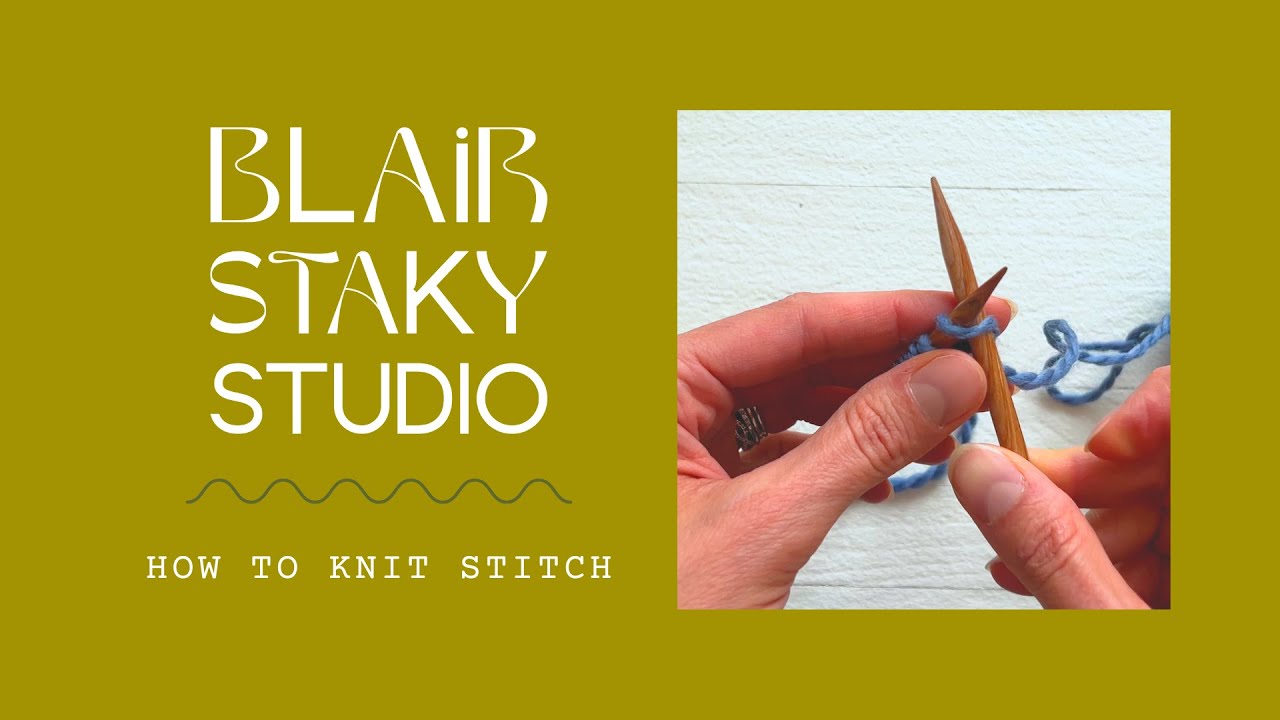 How to Knit Stitch for Beginners—English Knitting Method - YouTube