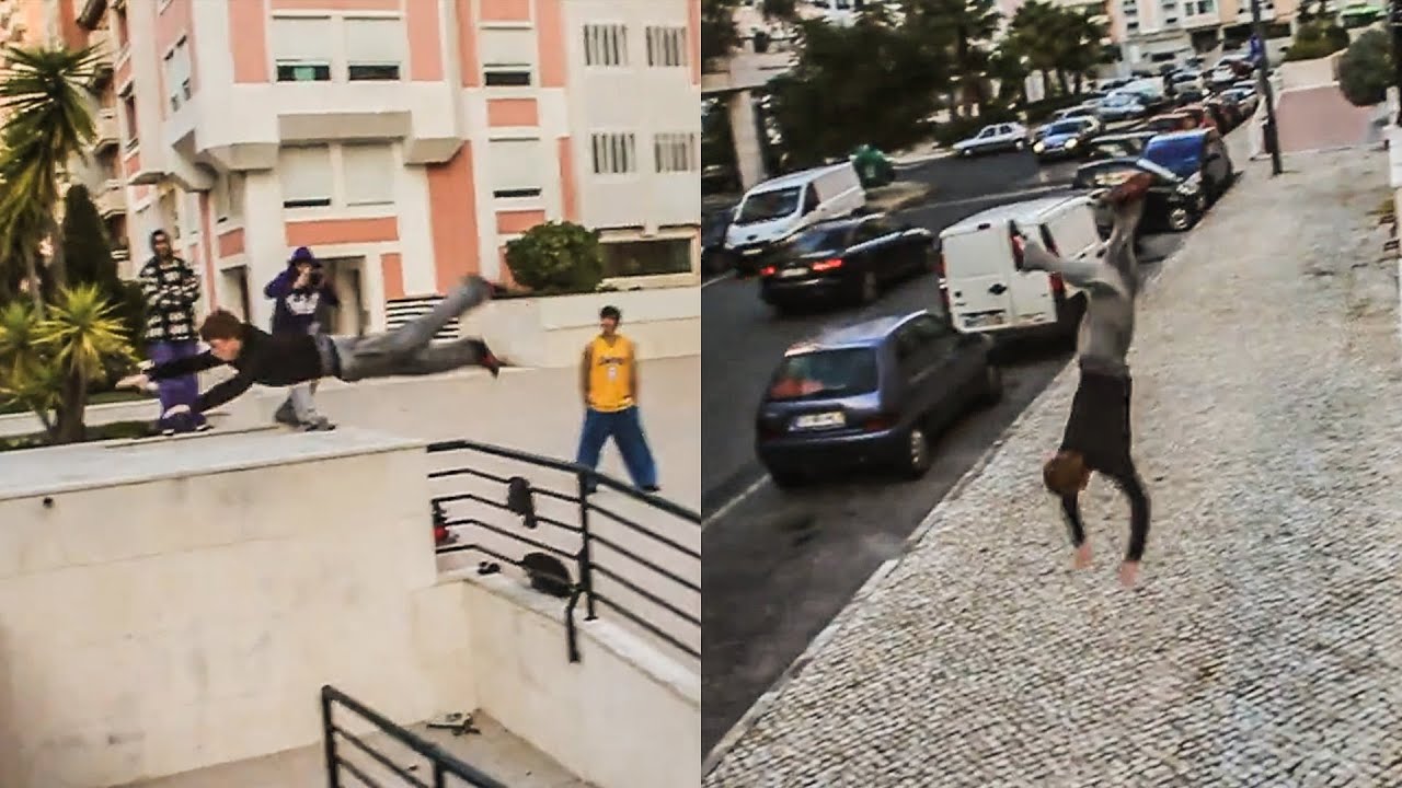 Dive Kong Dive Roll = Broken Collar Bone! Freerunning Fail - YouTube