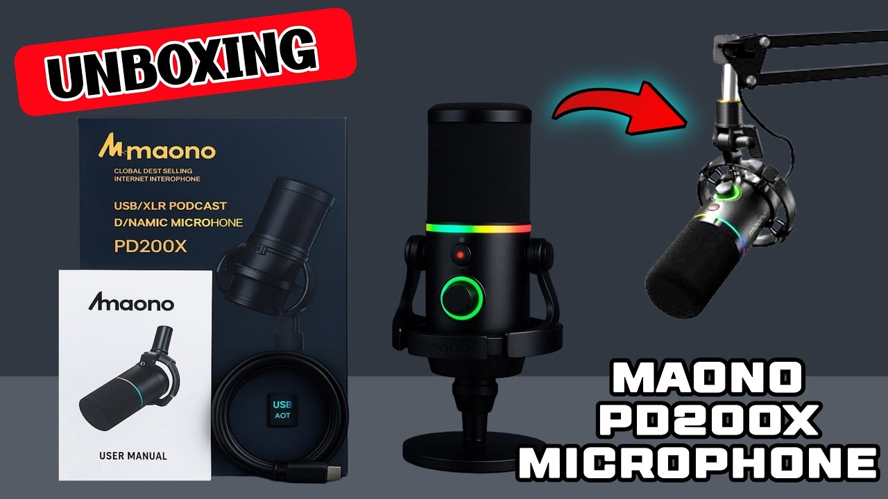Maono PD200X USB/XLR Dynamic Microphone Review & Unboxing | New King of ...