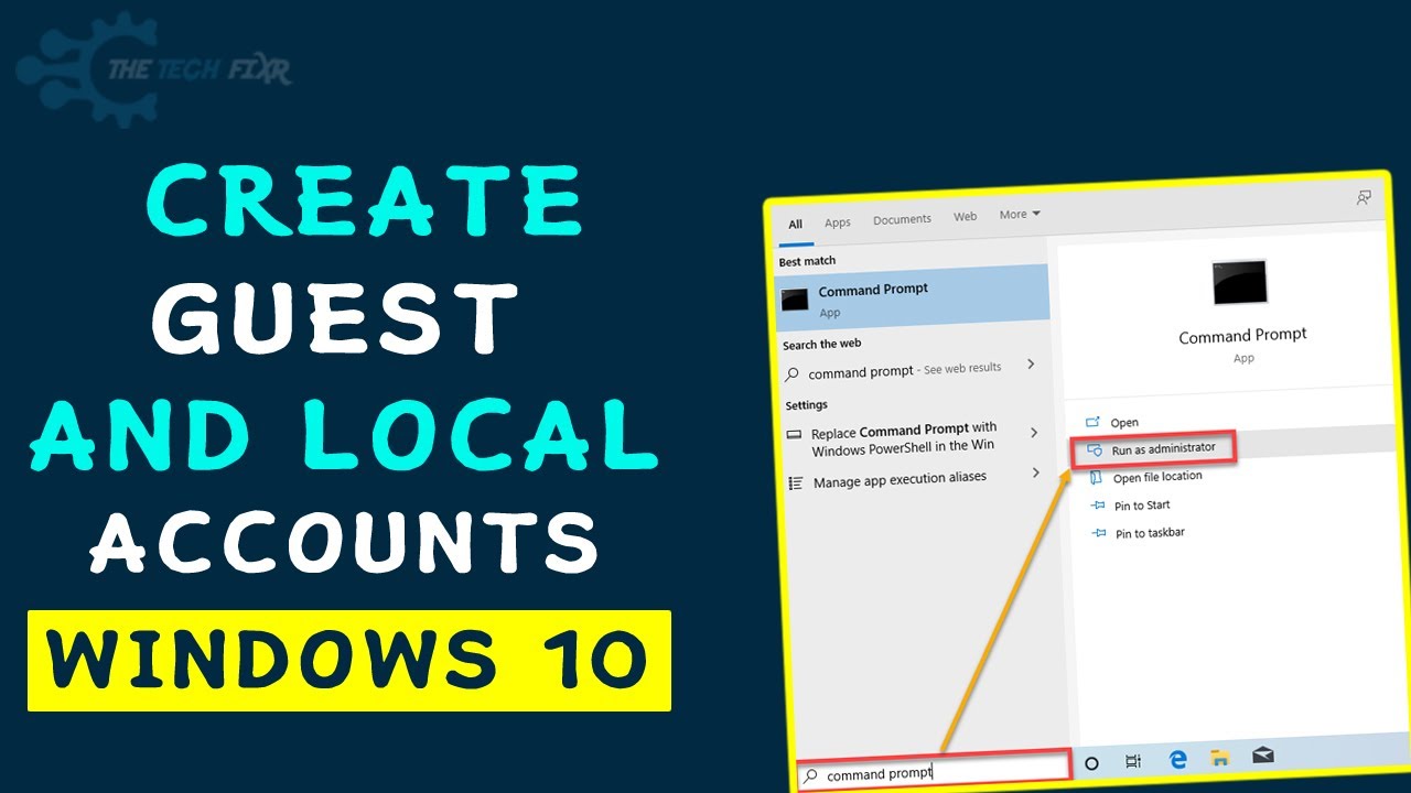 How to Create guest and local accounts in Windows 10 - YouTube