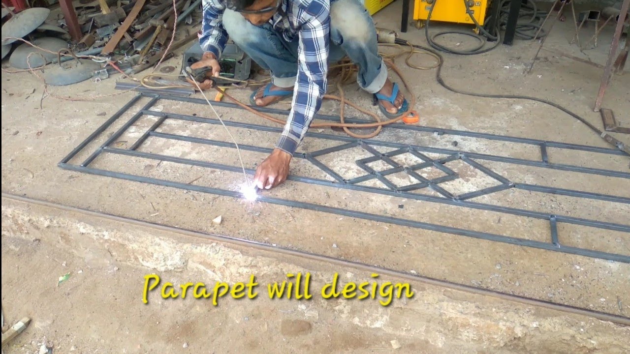 Parapet wall design/ House front railing design/How to make parapet ...