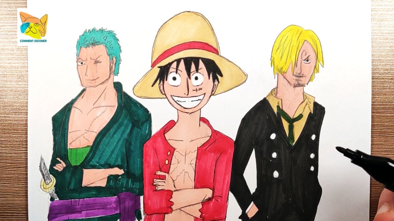 comment dessiner les personnages de one piece - YouTube