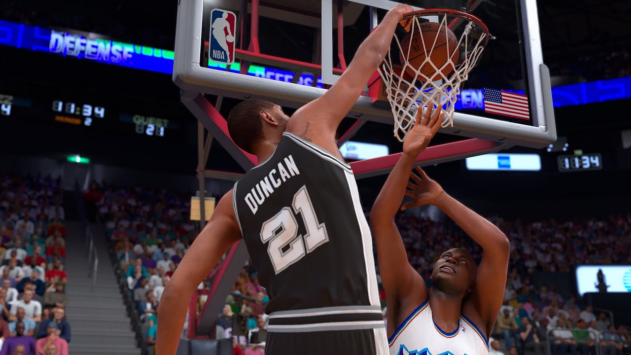 NBA 2K25 - San Antonio Spurs vs Utah Jazz - 2000 NBA Playoffs - YouTube