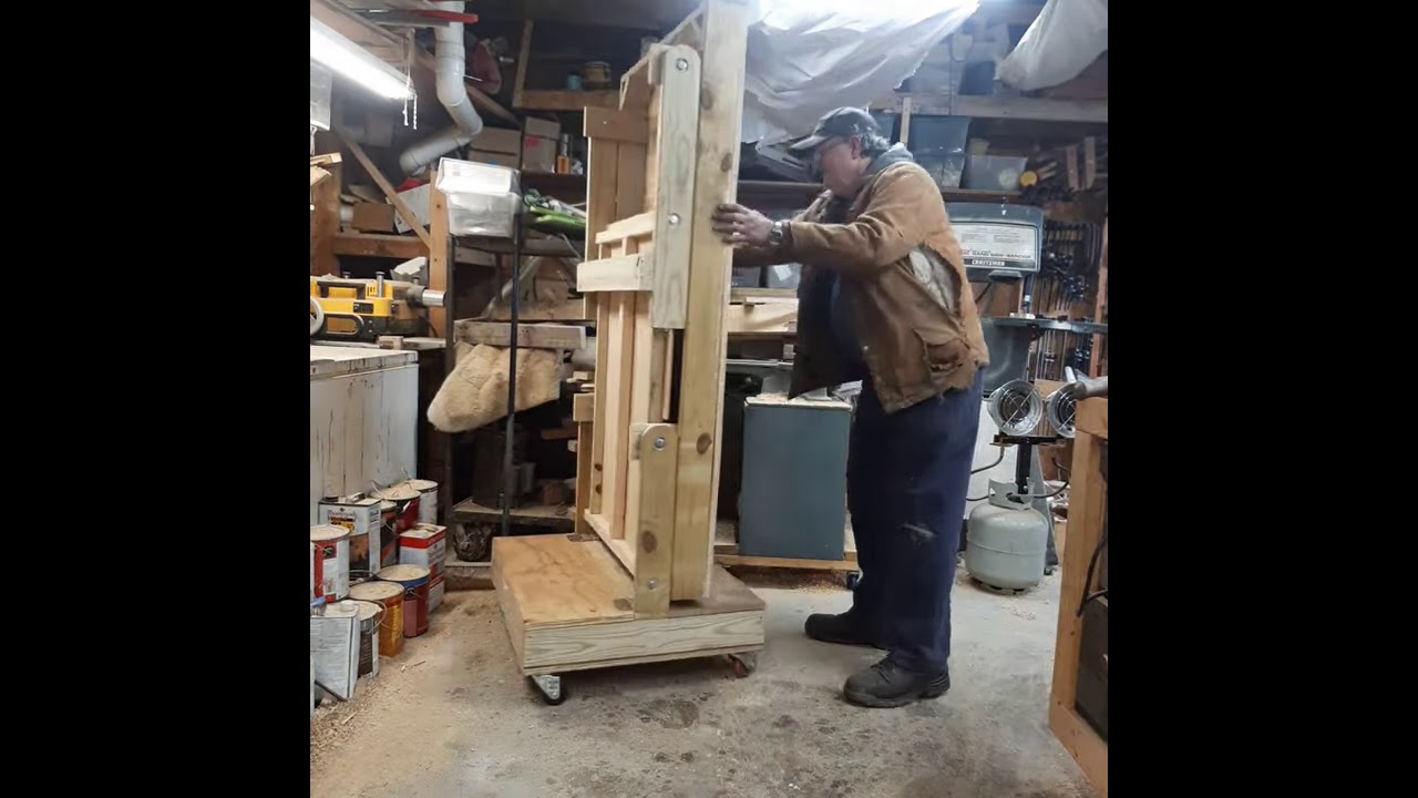 Folding Portable Workbench View from the Side Sams Wood Creations # ...