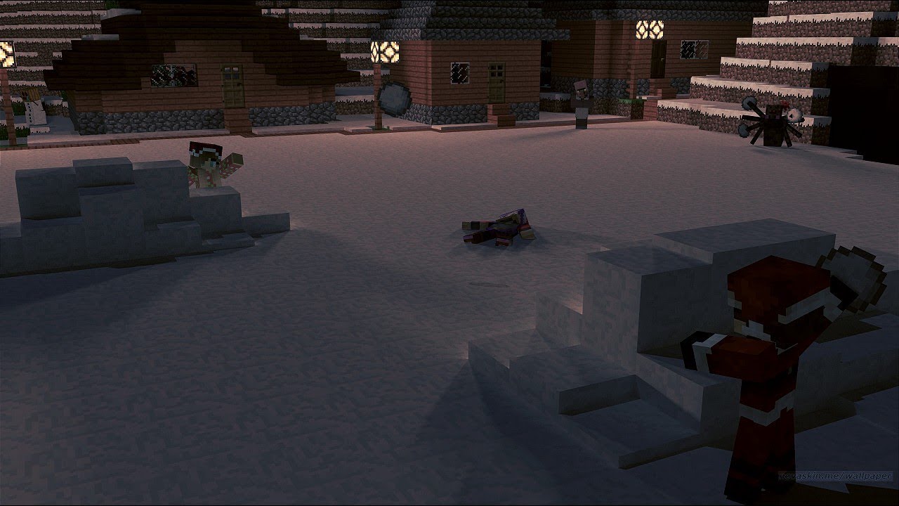 Furiously throwing snowballs!! | Minecraft: Snow Fight - YouTube