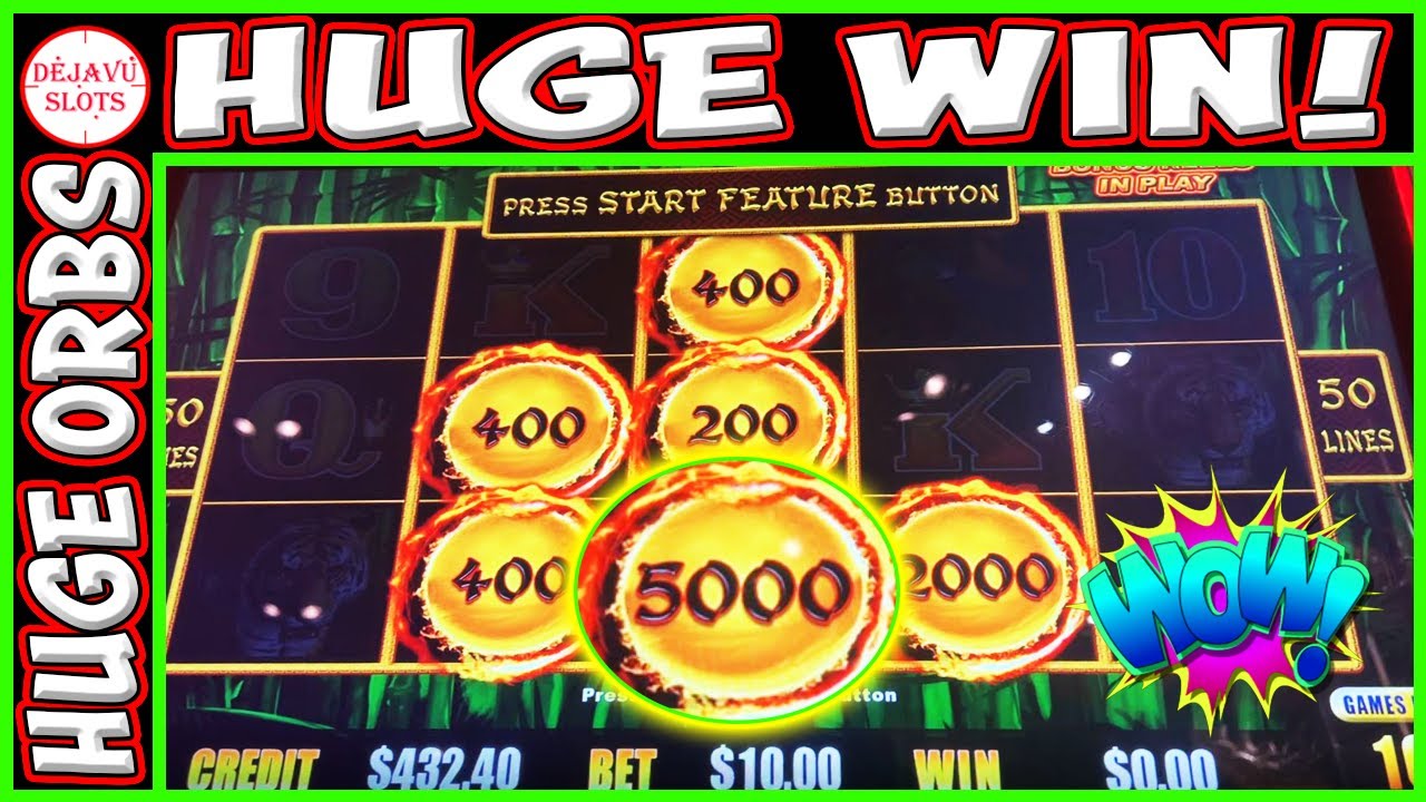 OMG HUGE WIN! Look At The Size Of Those Orbs Panda Magic Dragon Link ...