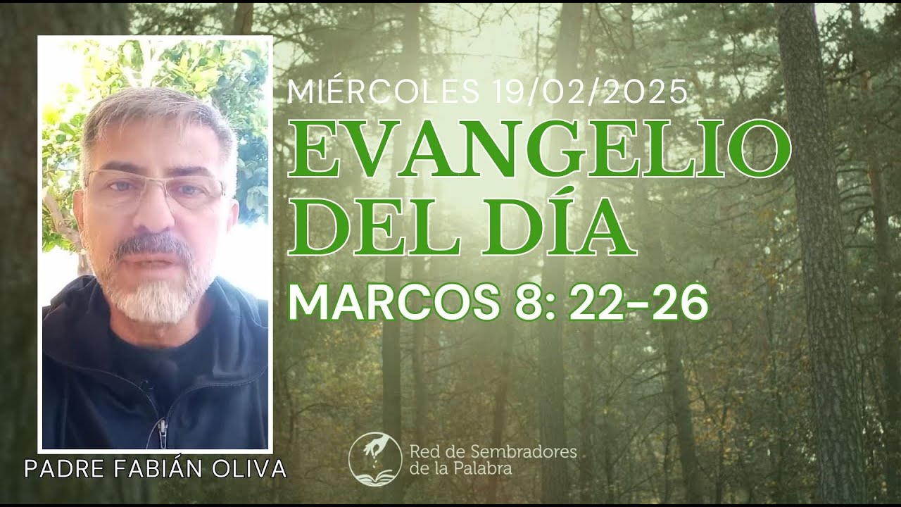 Evangelio del día | Miércoles 19/02/2025 | Marcos 8: 22-26 | P. Fabián ...