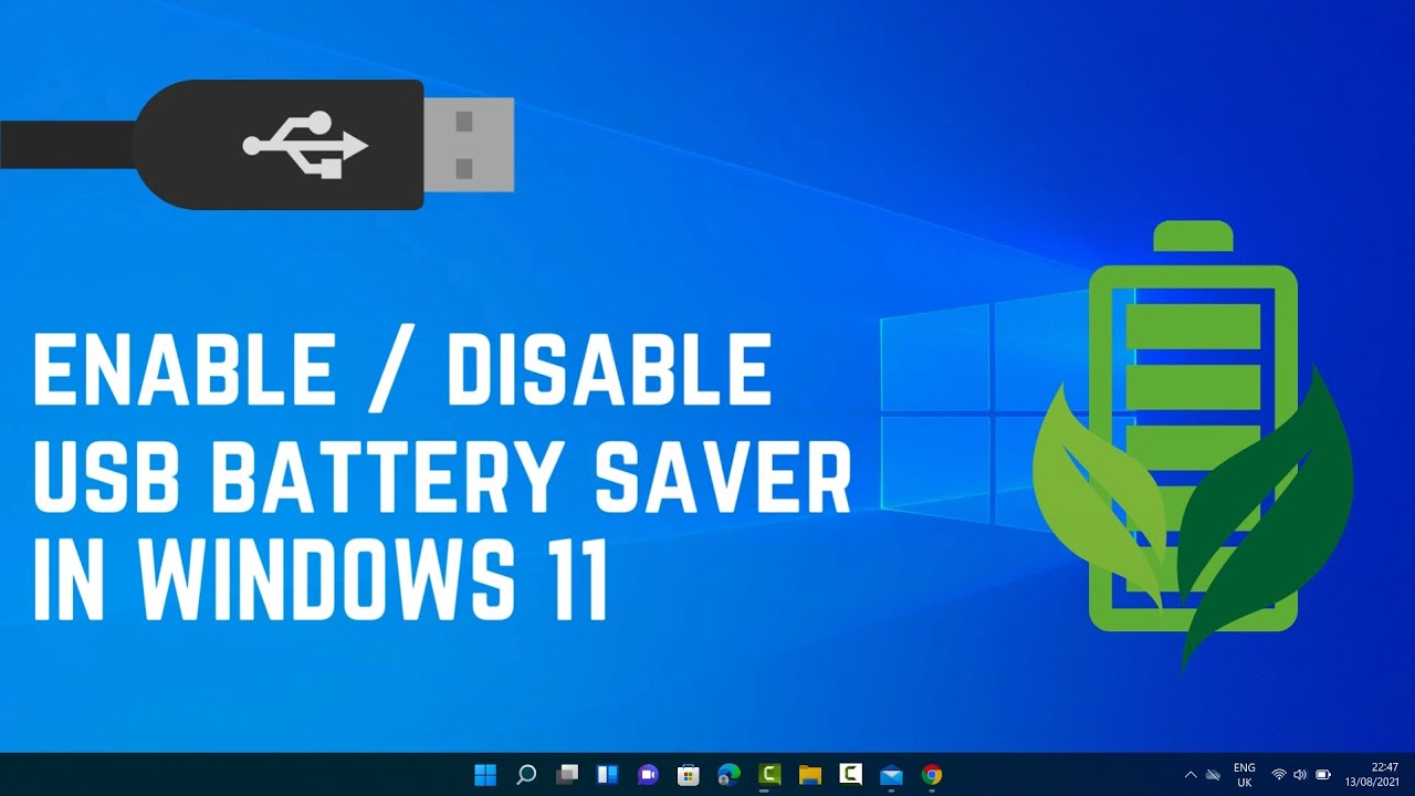 How to Enable or Disable USB Battery Saver in Windows 11 – Optimize ...
