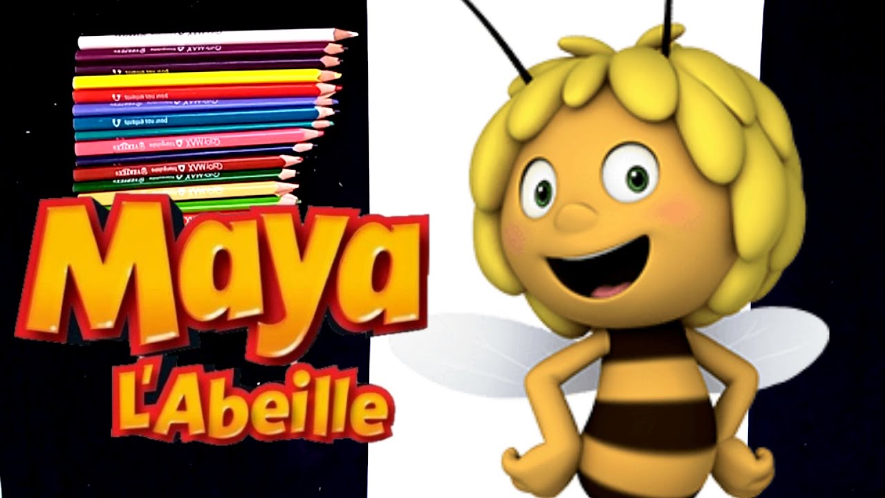 How to draw and Color # 111 Maya the Bee / Dessiner et colorier Maya L ...
