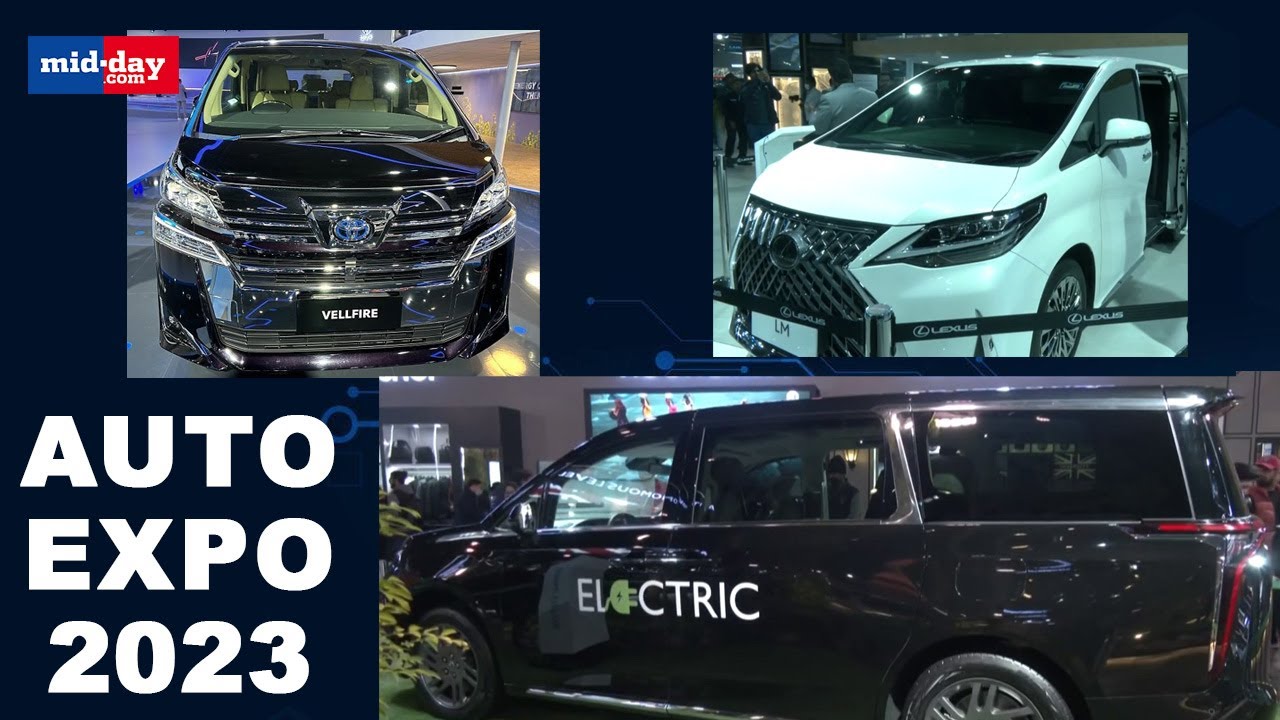 AutoExpo 2023: A Closer Look At Lexus LM, MG MIFA9, Toyota Vellfire ...