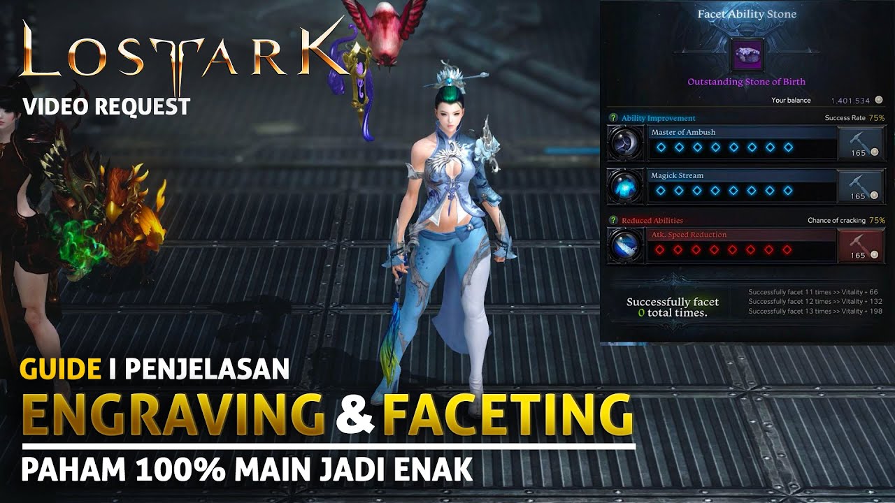 Lost Ark Indonesia - Penjelasan Engraving & Faceting - YouTube