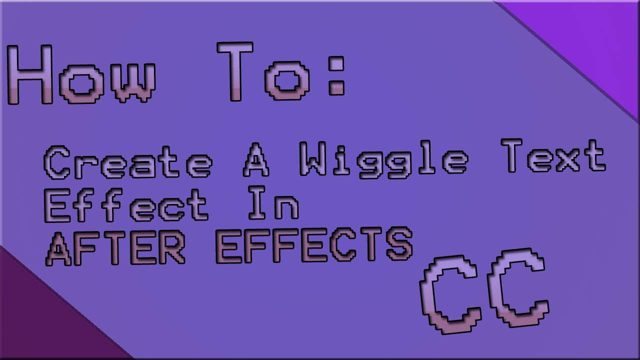 Jittery Type After Effects Tutorial - YouTube
