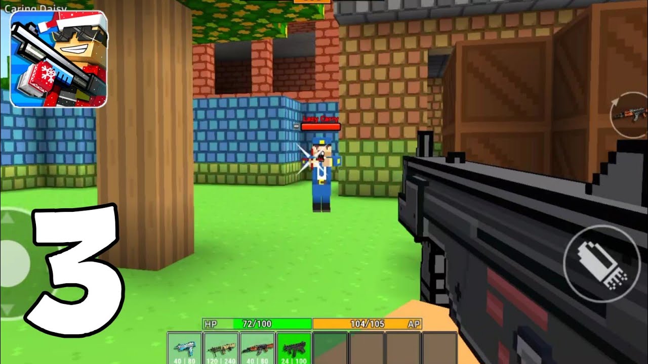 Cops N Robbers -3D Pixel Craft Gun Shooting Games - Stronghold Part 3 ...
