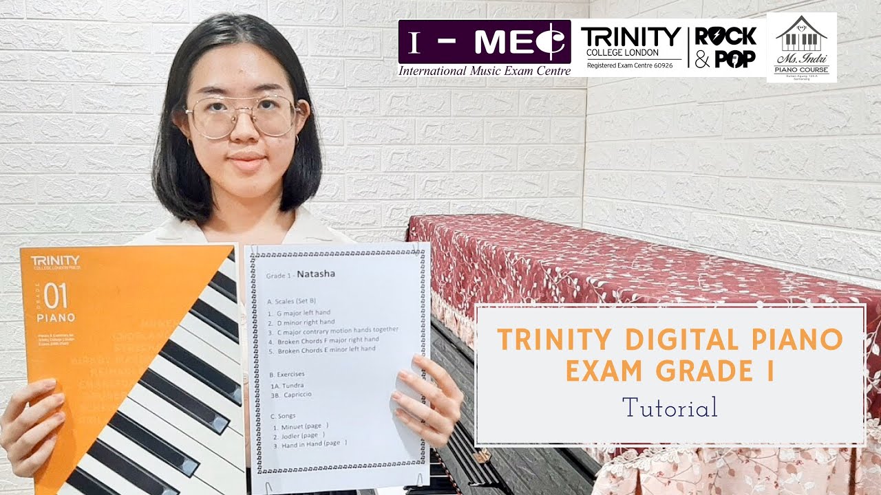 Trinity Digital Piano Exam Grade 1 Syllabus 2018/2020 (Tutorial) - YouTube