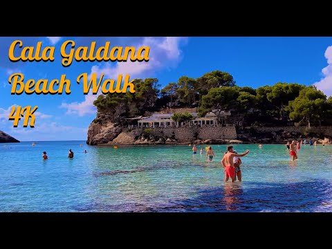 Beach Walking on a sunny October day || Cala Galdana || Menorca ...