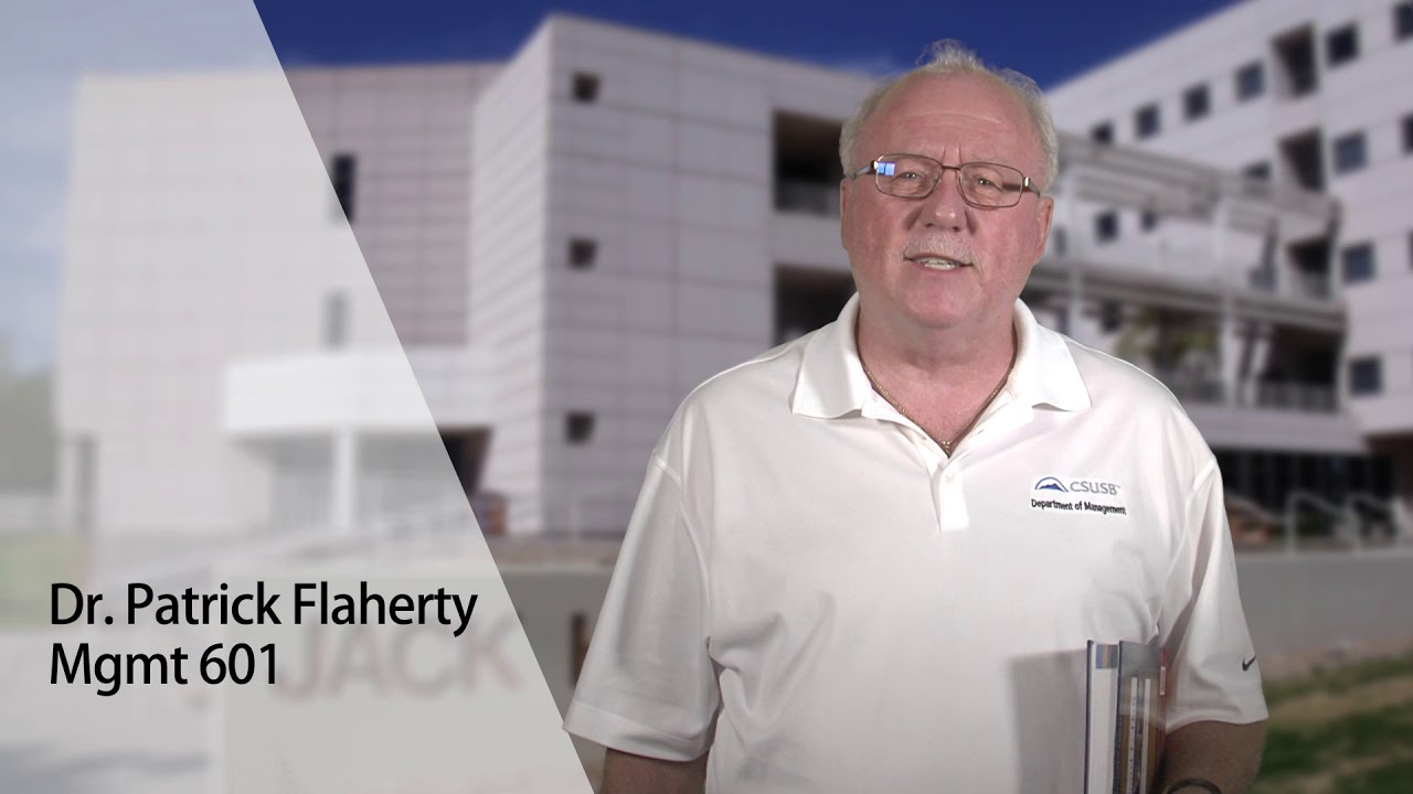 Dr. Patrick Flaherty Mgmt 601 - Week 1 - YouTube