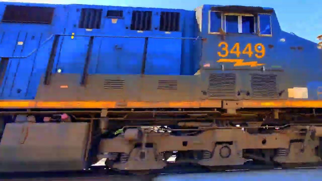 CSX 5106 & 3449 Manifest Train on the Woodland Sub Illinois - YouTube