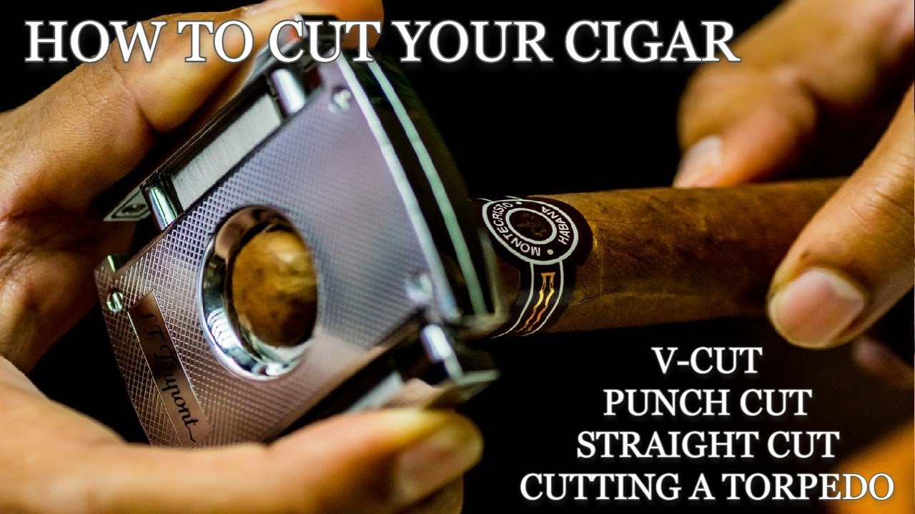 HOW TO CUT YOUR CIGAR -Step By Step with a TIP - YouTube