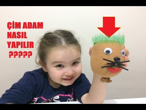 Çim Adam Nasıl Yapılır ?, Çim Adam Malzemeleri , Çim Adam Yapımı, Çok Eğlenceli Çocuk Videosu