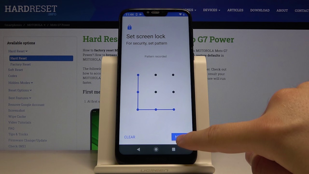 How to Change Lock Method on Motorola Moto G7 Power - Manage Lock ...