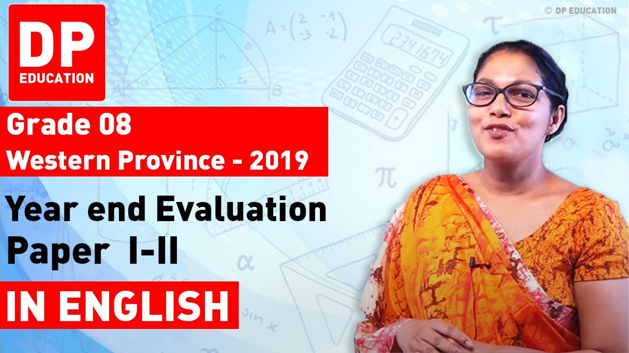 Grade 08 Maths - Year end evaluation 2019 Western Province - YouTube