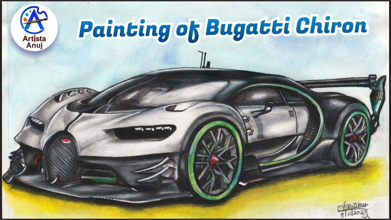 Painting of Bugatti Chiron... - YouTube