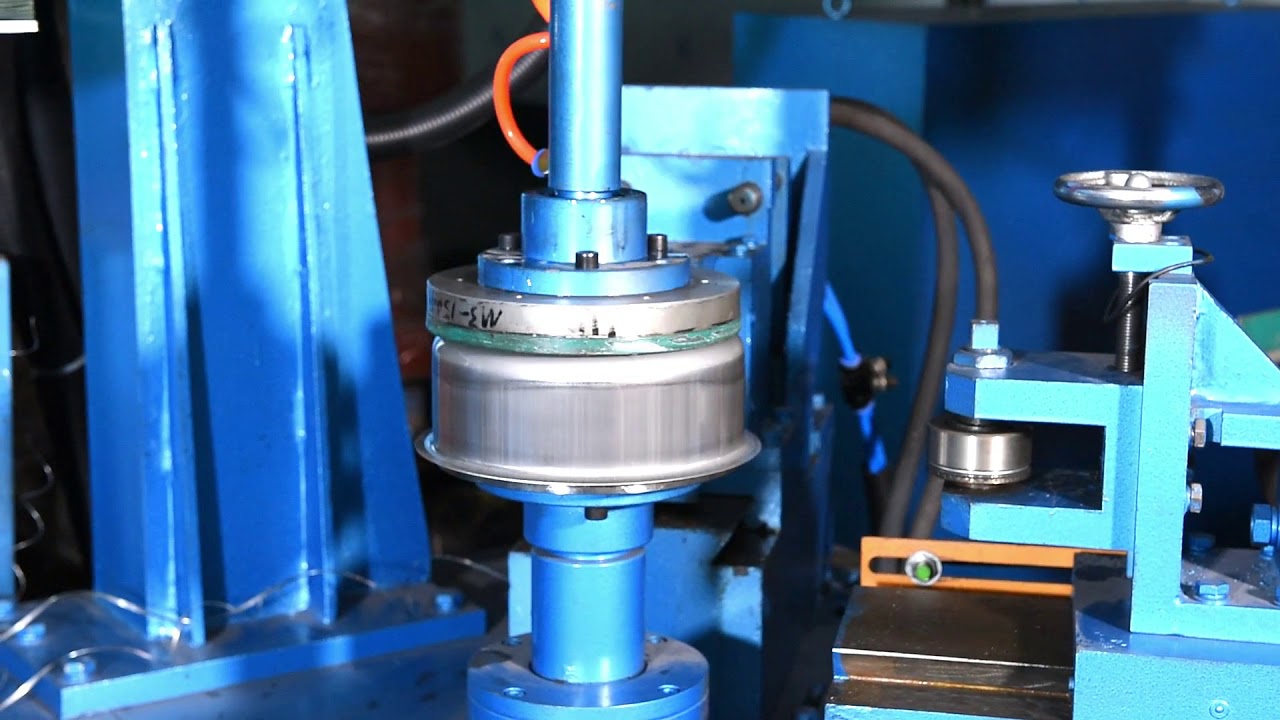 Auto Edge Cutting Trimming Beading Pressing Machine of Auto Line - YouTube