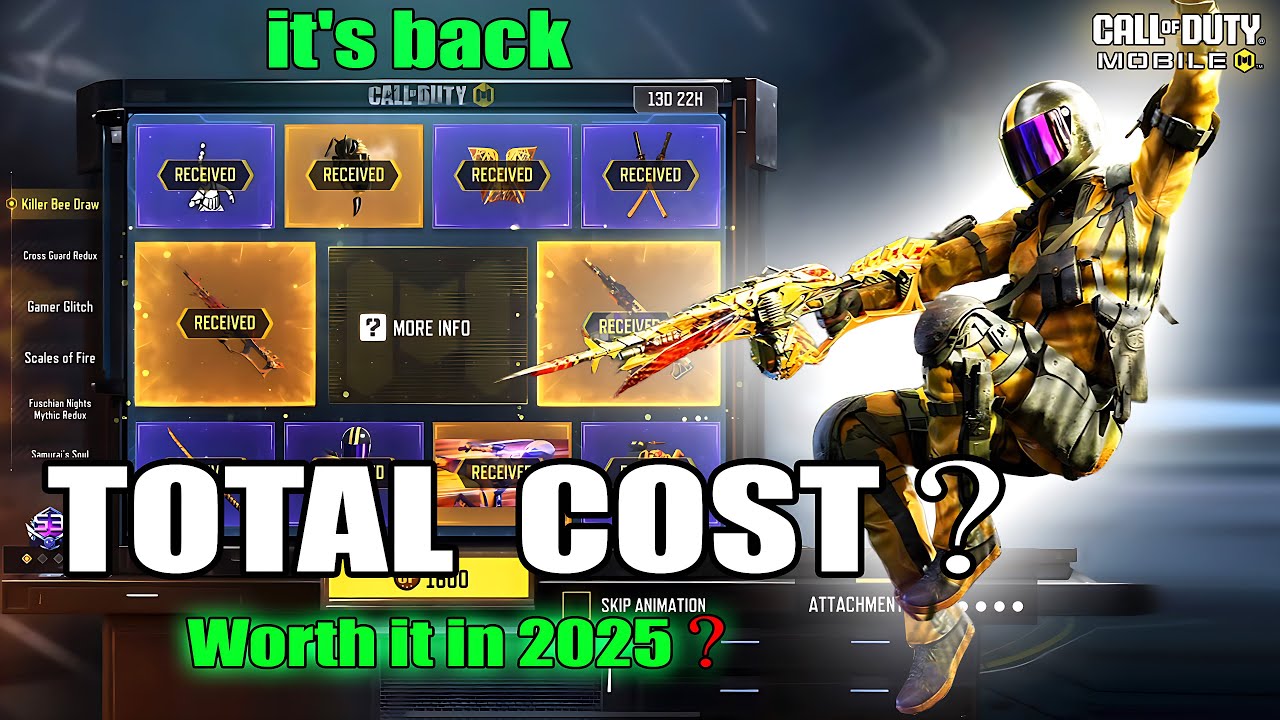 Codm Legendary RPD - Yellowjacket & HBRa3 - Swarm Draw Total CP? 2025 ...