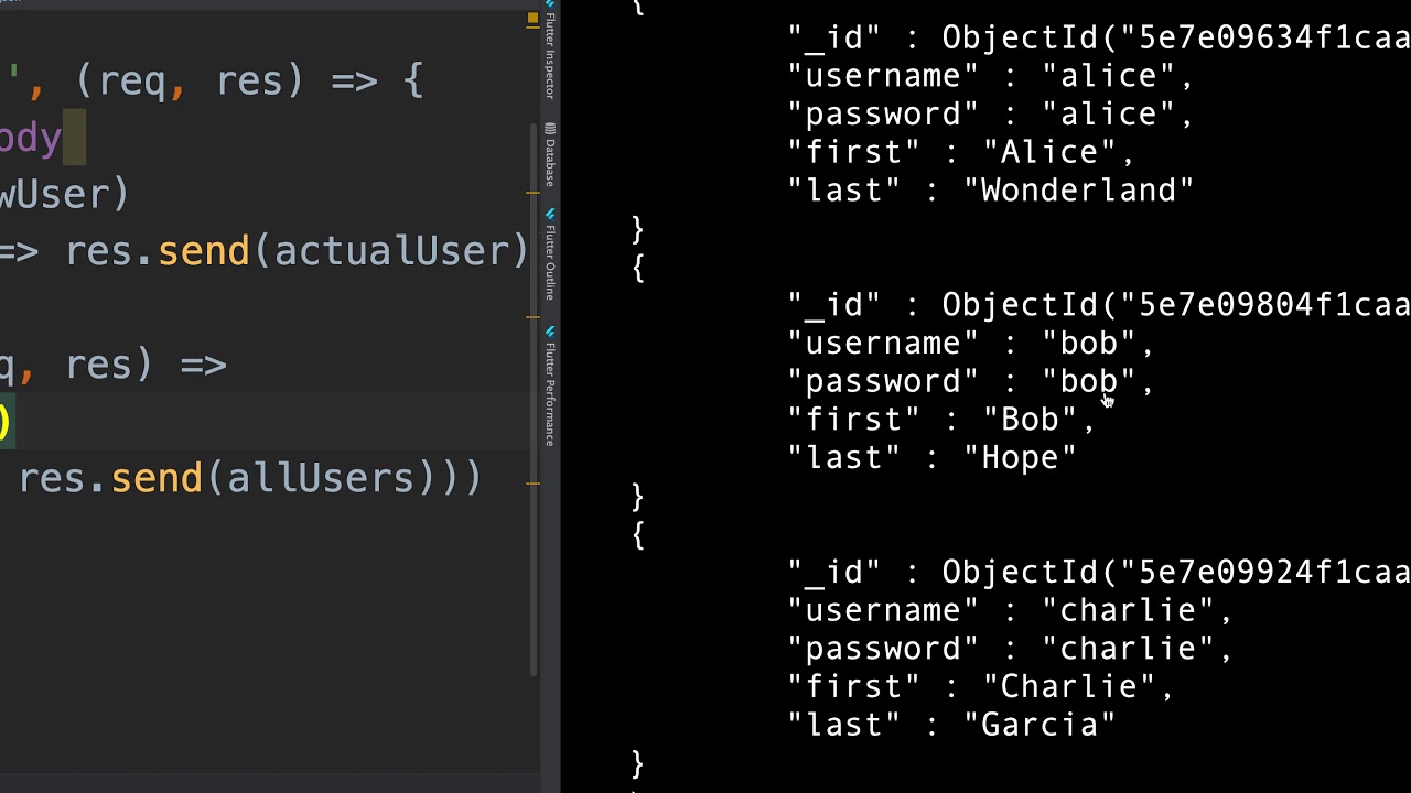 Posting User Data To Node Js Restful Web Service Stored In Mongo Db 2 Of 2 Cs5610 Sp20 12216