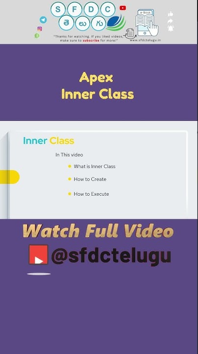Demystifying Apex Inner Classes: A Beginner's Guide to Salesforce Development | Watch Full Video ...