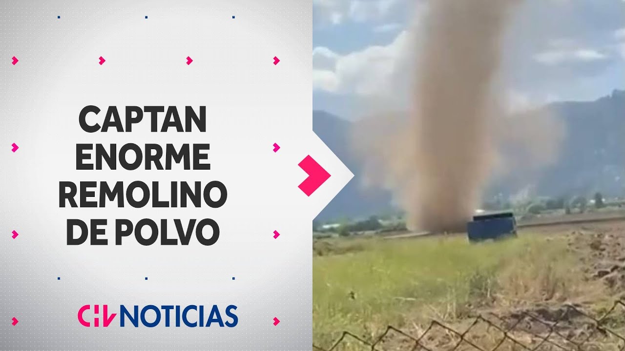 ¡IMPACTANTE! Registran enorme remolino de polvo en la Región del Maule ...