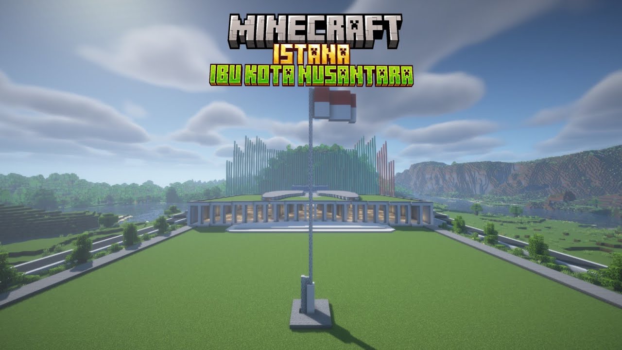 Aku Membuat Istana Ibu Kota Nusantara (IKN) Di Minecraft Survival - YouTube