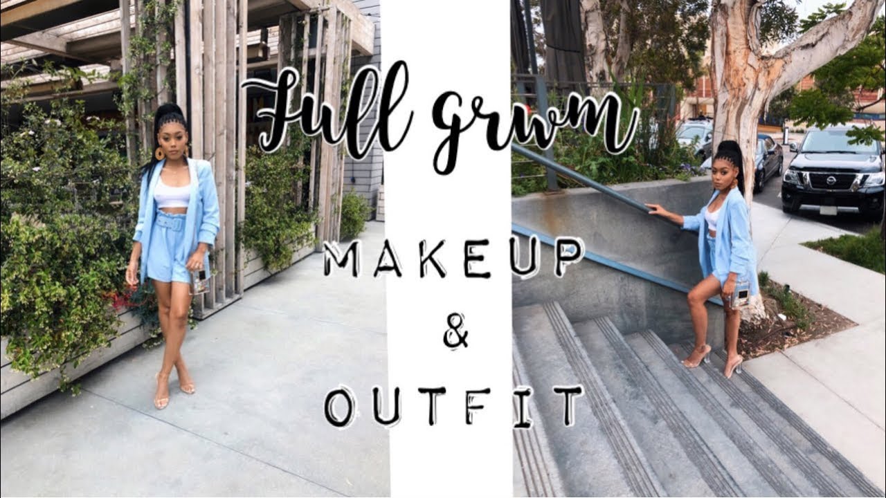 FULL GRWM SPRING TIME MAKEUP + OUTFIT | ALEXIS JONES - YouTube
