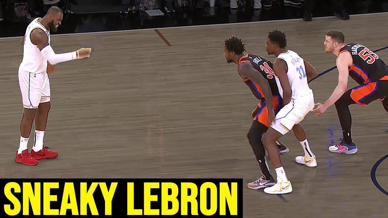Lebron James Uses The SNEAKIEST TRICK To Win The Game - YouTube