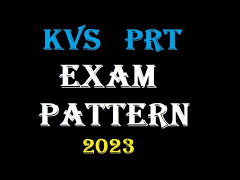 kvs prt exam pattern 2023 // kendriya vidyalaya primary teacher paper ...