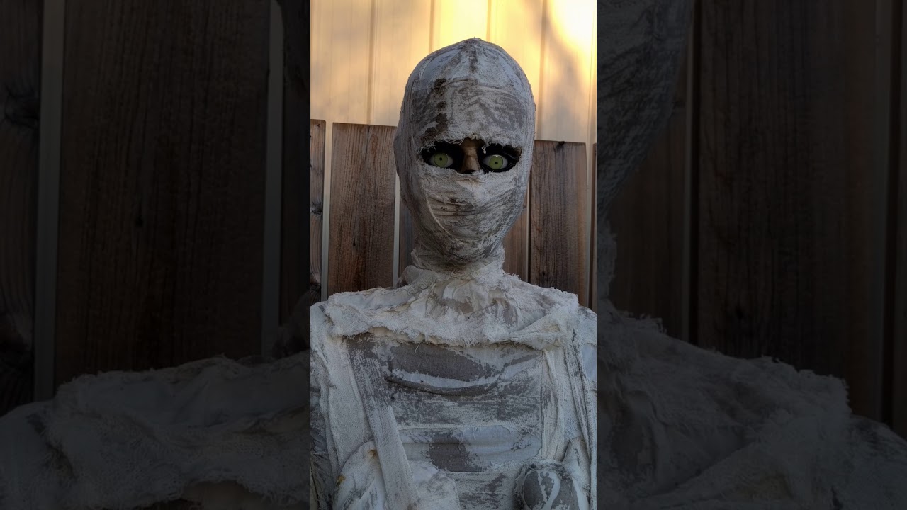 Mummy Halloween prop - YouTube