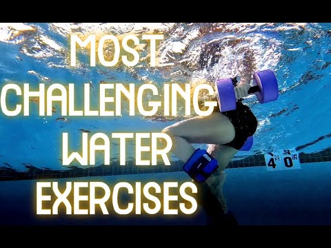 MOST CHALLENGING WATER EXERCISES. Let's incorporate weights and ...