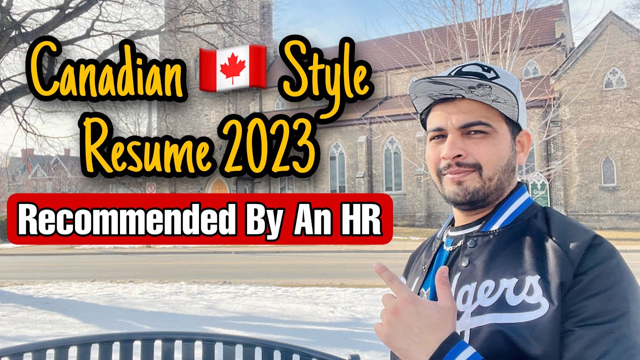 Canadian Style Resume 2023 | Canada Job k Liye CV kesi Bnayen | sample ...