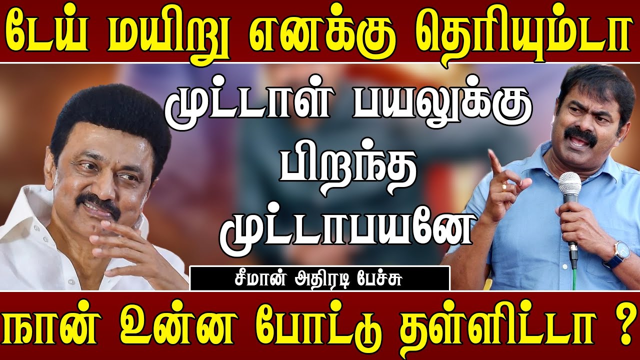 நீ சமாதிய வச்ச நீ கெட்ட - சீமான் ஆவேசம் | Seeman speech | Seeman latest ...