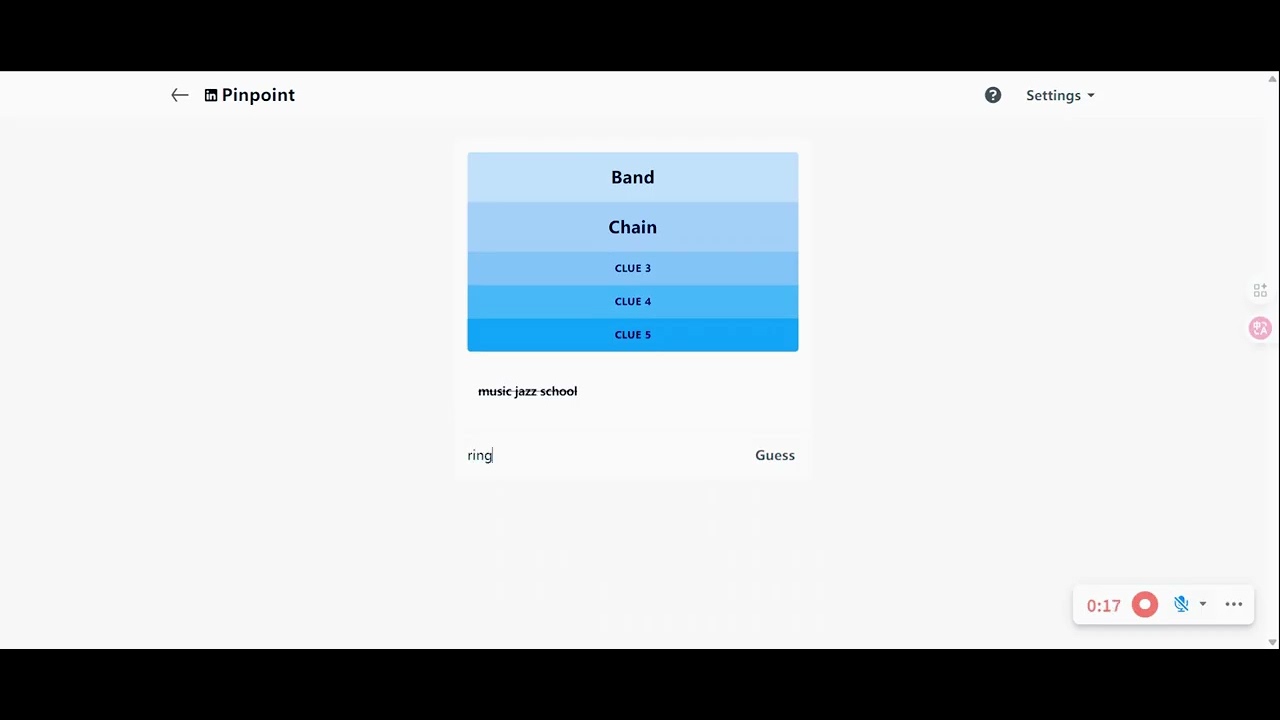 LinkedIn Pinpoint #618 Answer #pinpoint (Band, Chain, Hack, Coping, Jig ...