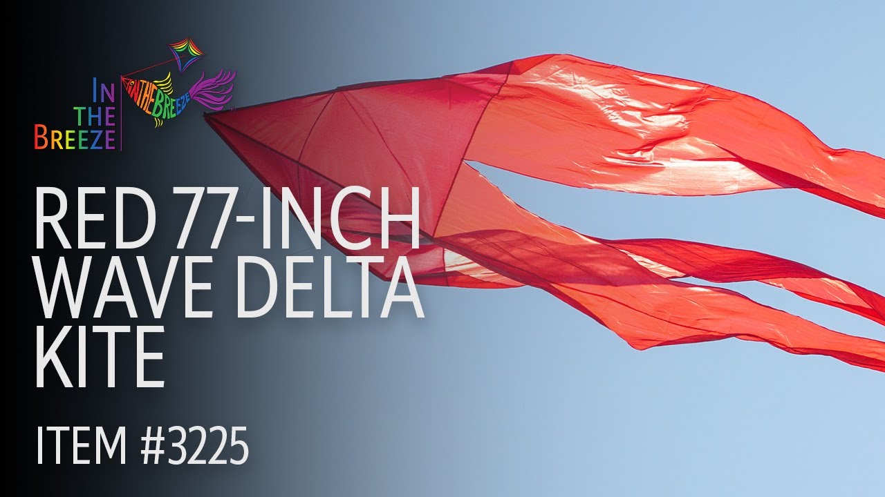 Red 77-Inch Wave Delta Kite | Wholesale Kites | In the Breeze - YouTube