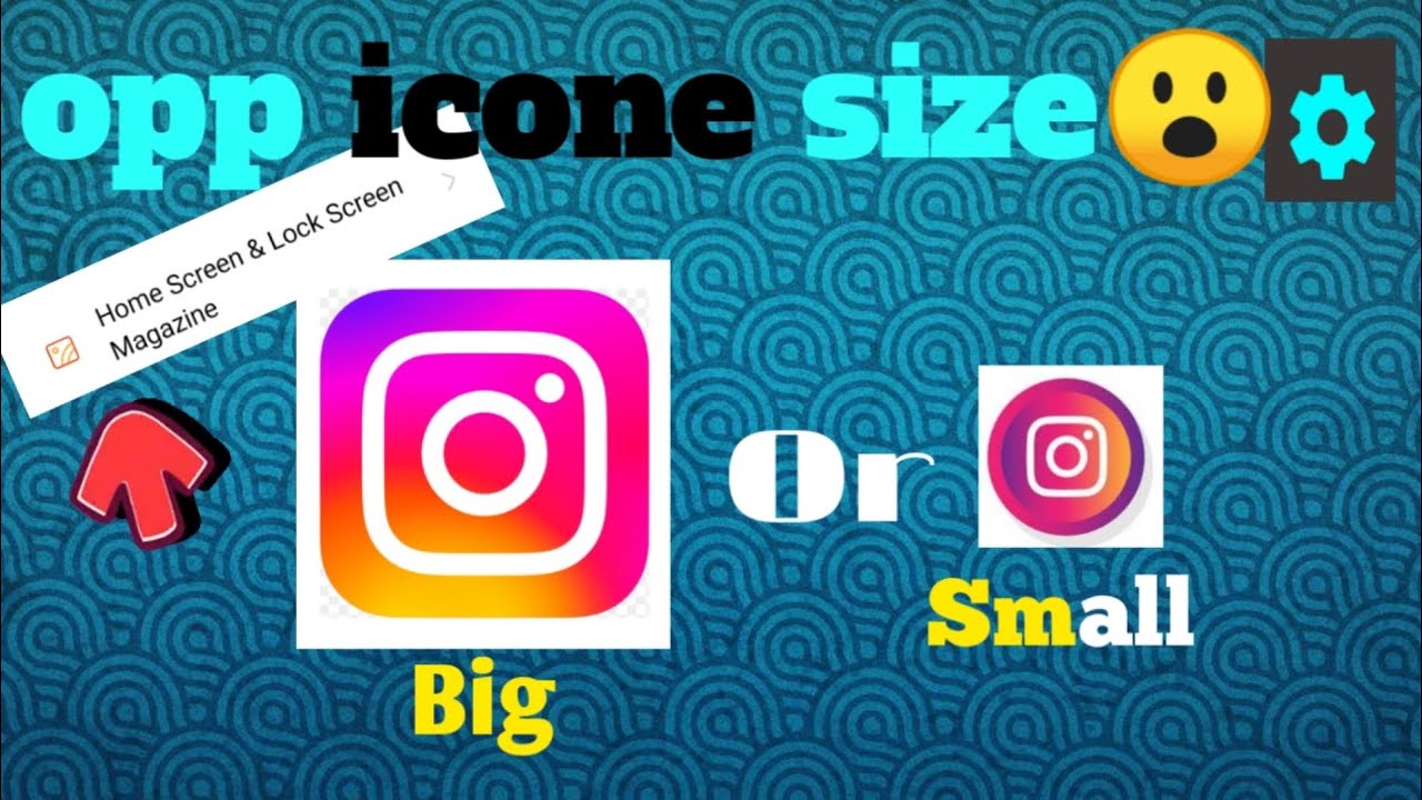 How to icon size small - YouTube